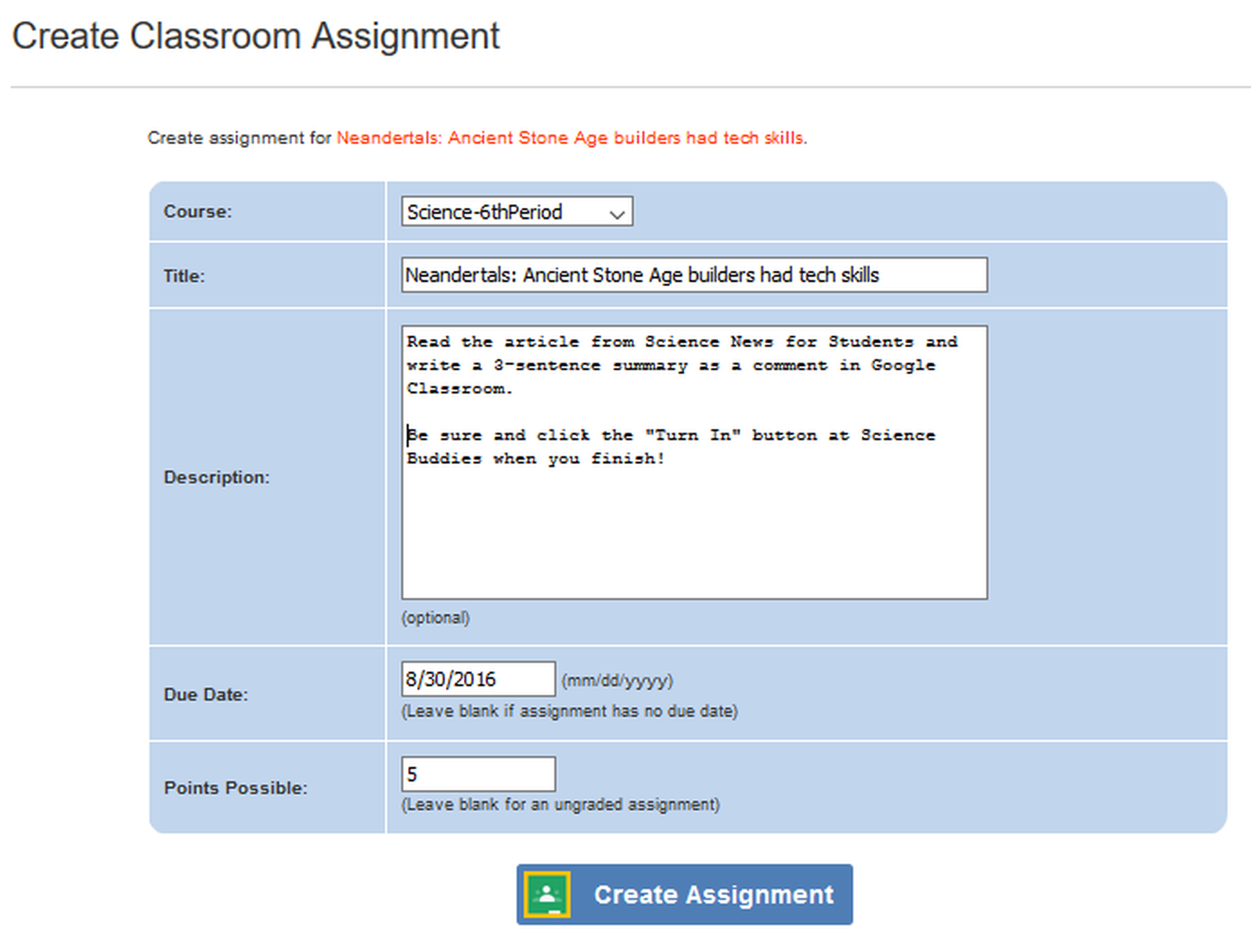 Your Digital Classroom: Assigning Science Reading with Science Buddies ...