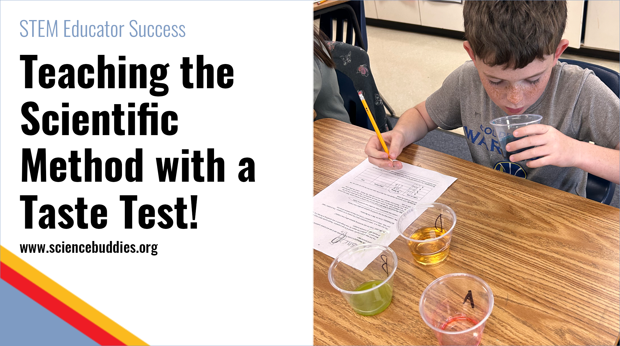 Taste Test Science and the Scientific Method--Teacher STEM Success ...