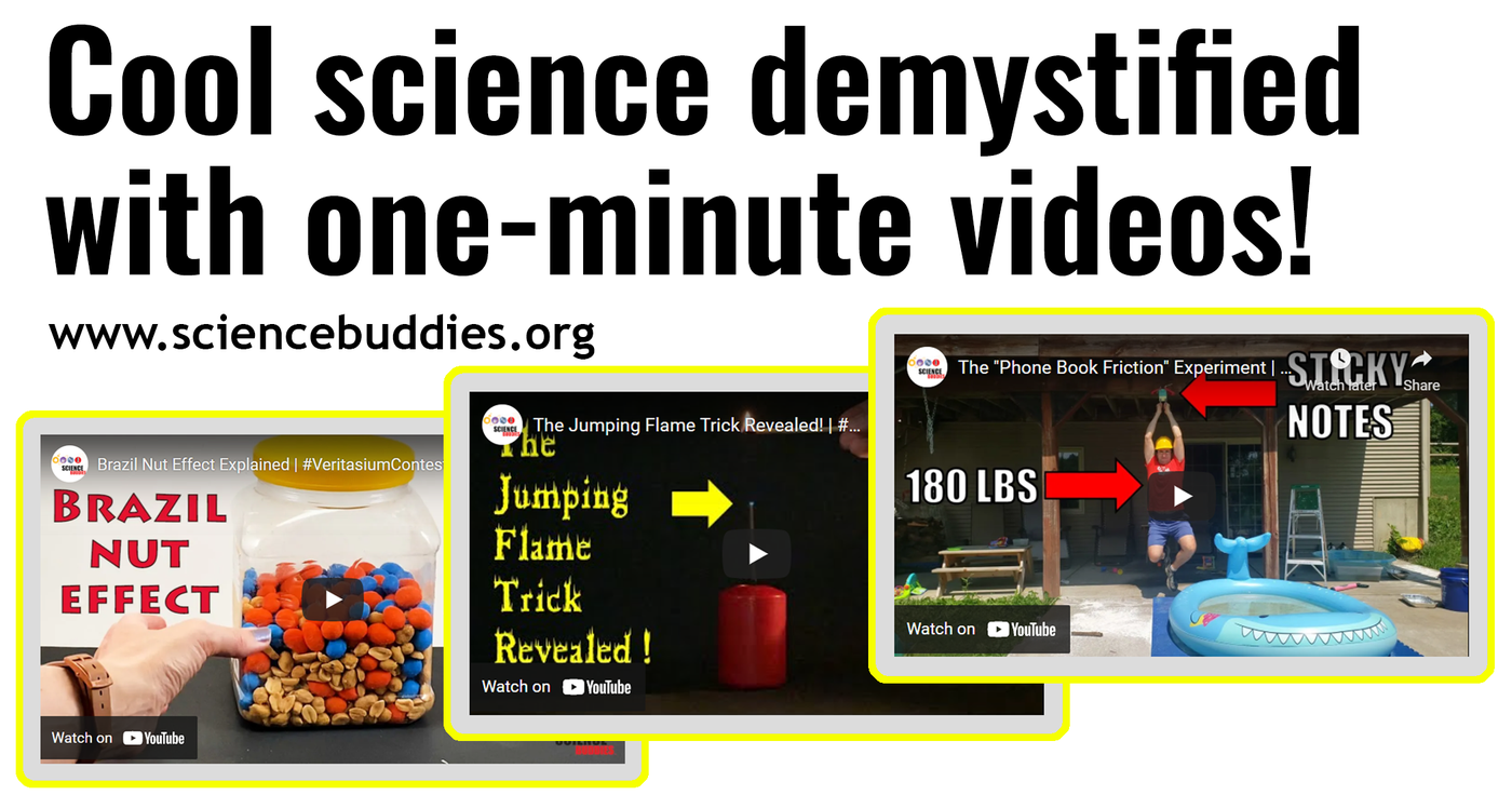 One-Minute STEM Videos (Veritasium Contest) | Science Buddies Blog